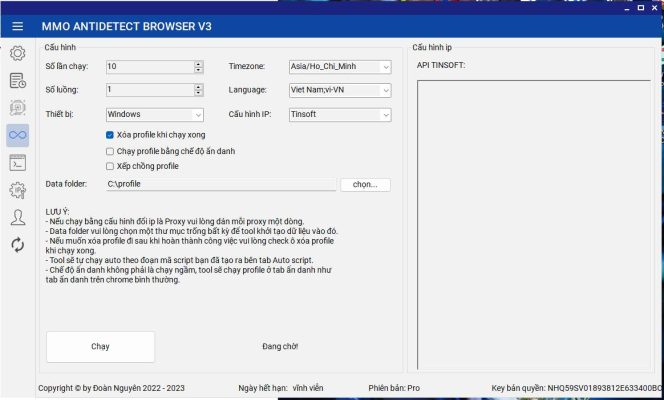 Tool MMO Antidetect Browser - Tạo Trình Duyệt Sạch, Build Thẳng Thông Số Từ Lõi Chromium - MMO ...